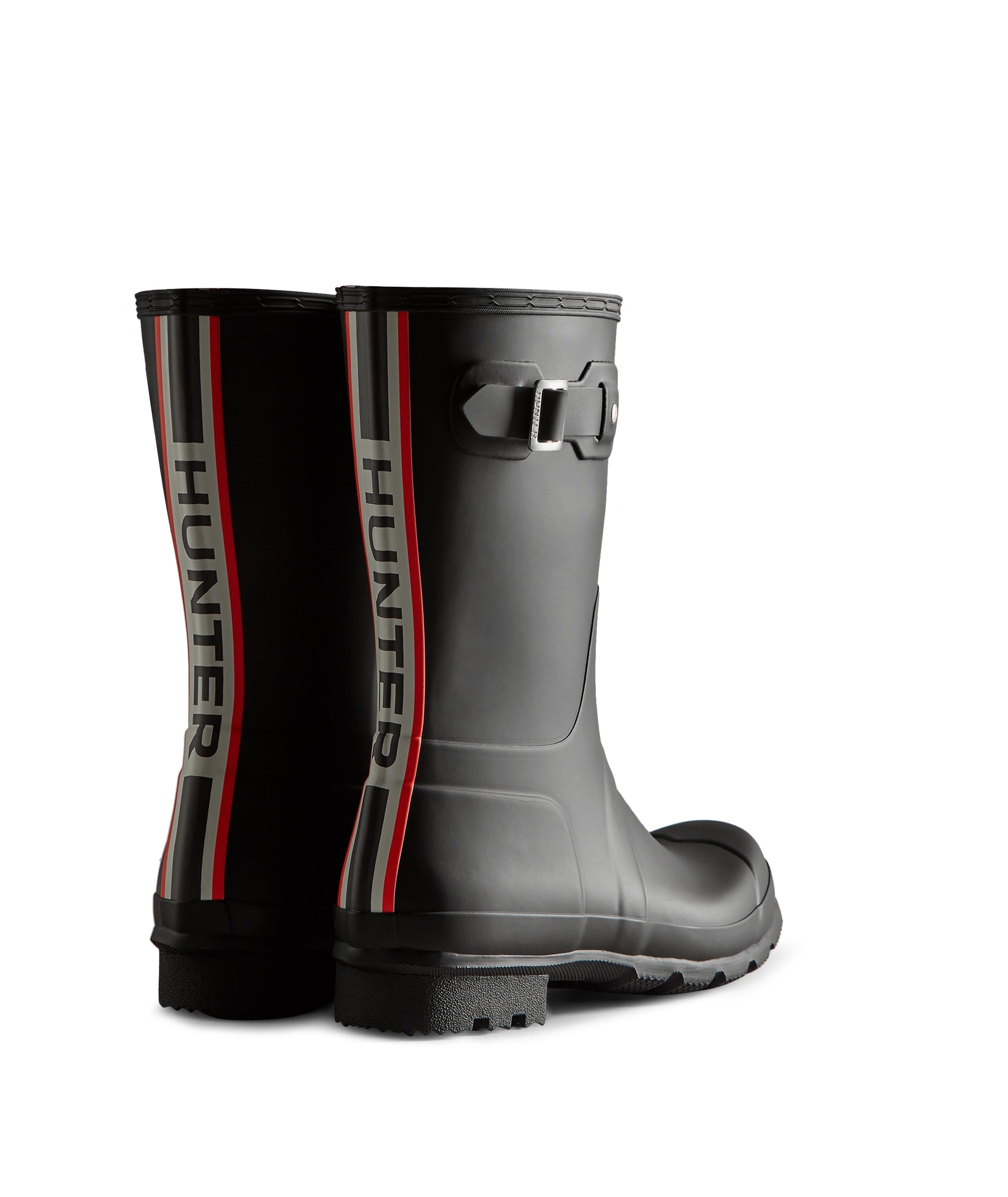 Men's Tri-Colour Logo Backstrap Short Wellington Boots - Trenton